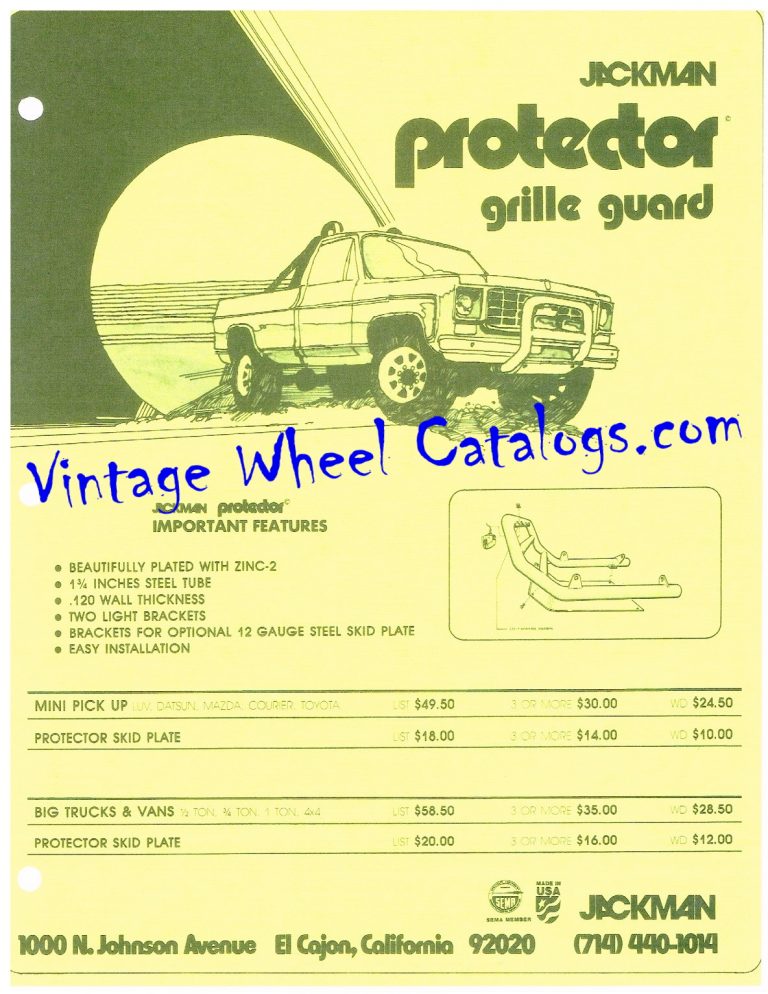 Jackman | Vintage Wheel Catalogs