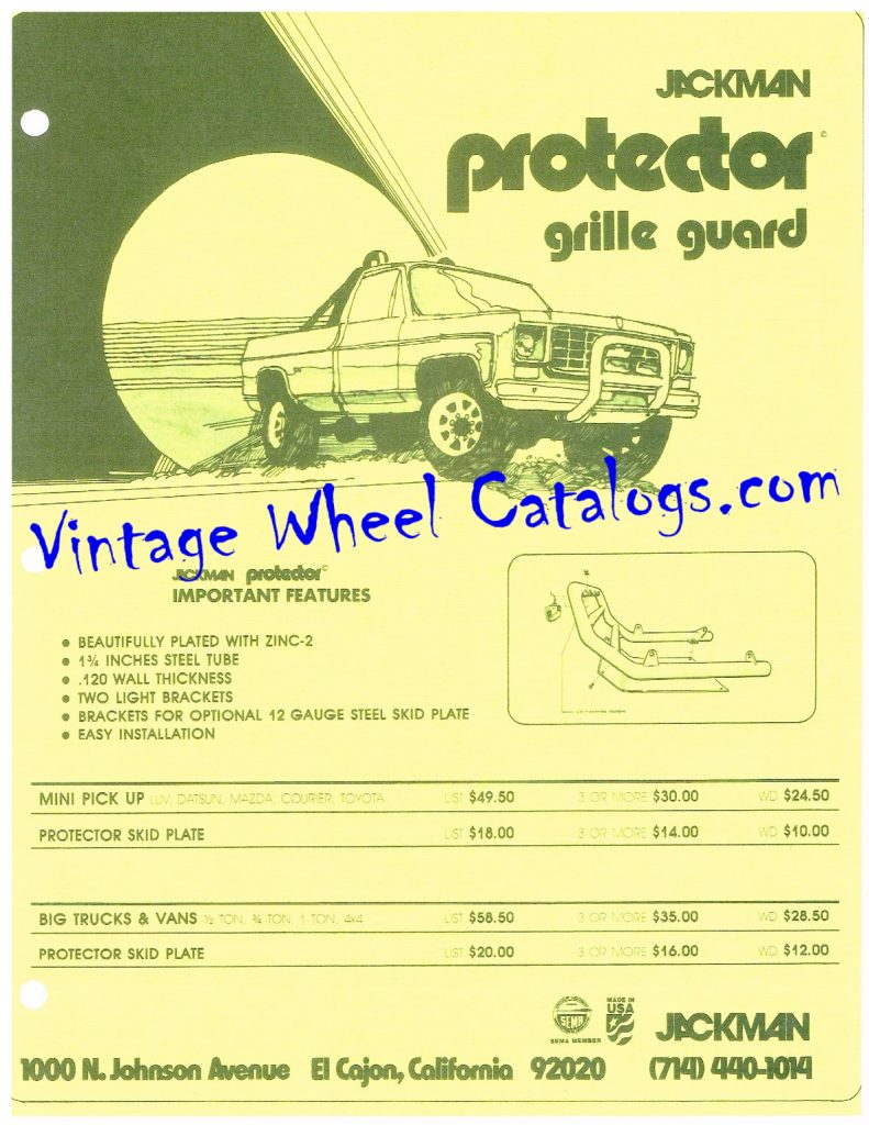 Jackman | Vintage Wheel Catalogs