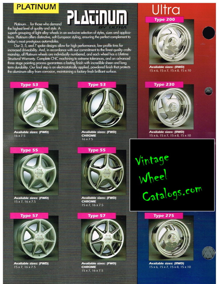 Ultra | Vintage Wheel Catalogs