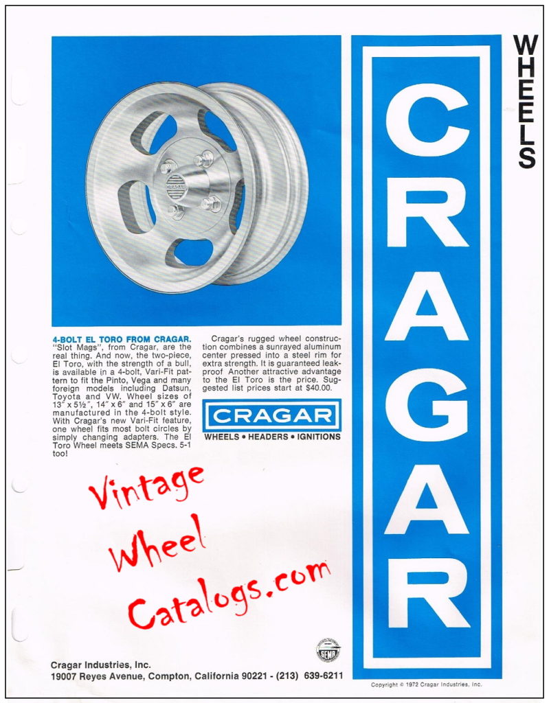 Cragar | Vintage Wheel Catalogs