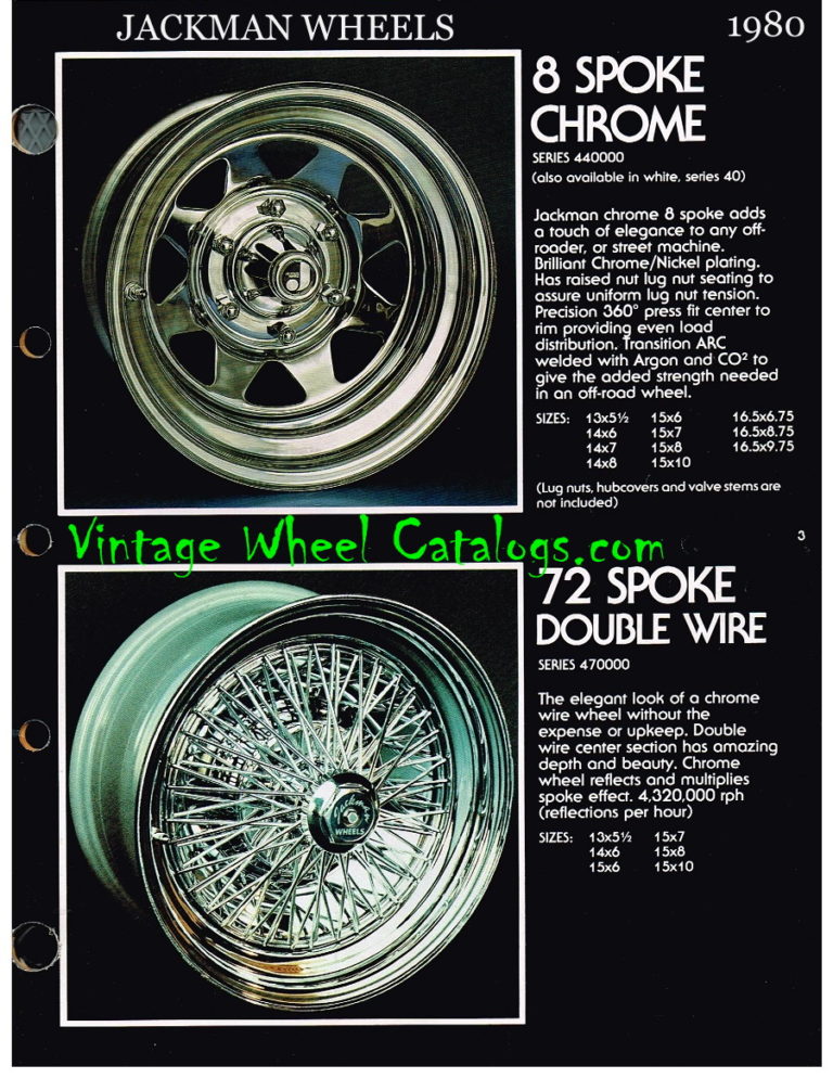 Jackman | Vintage Wheel Catalogs