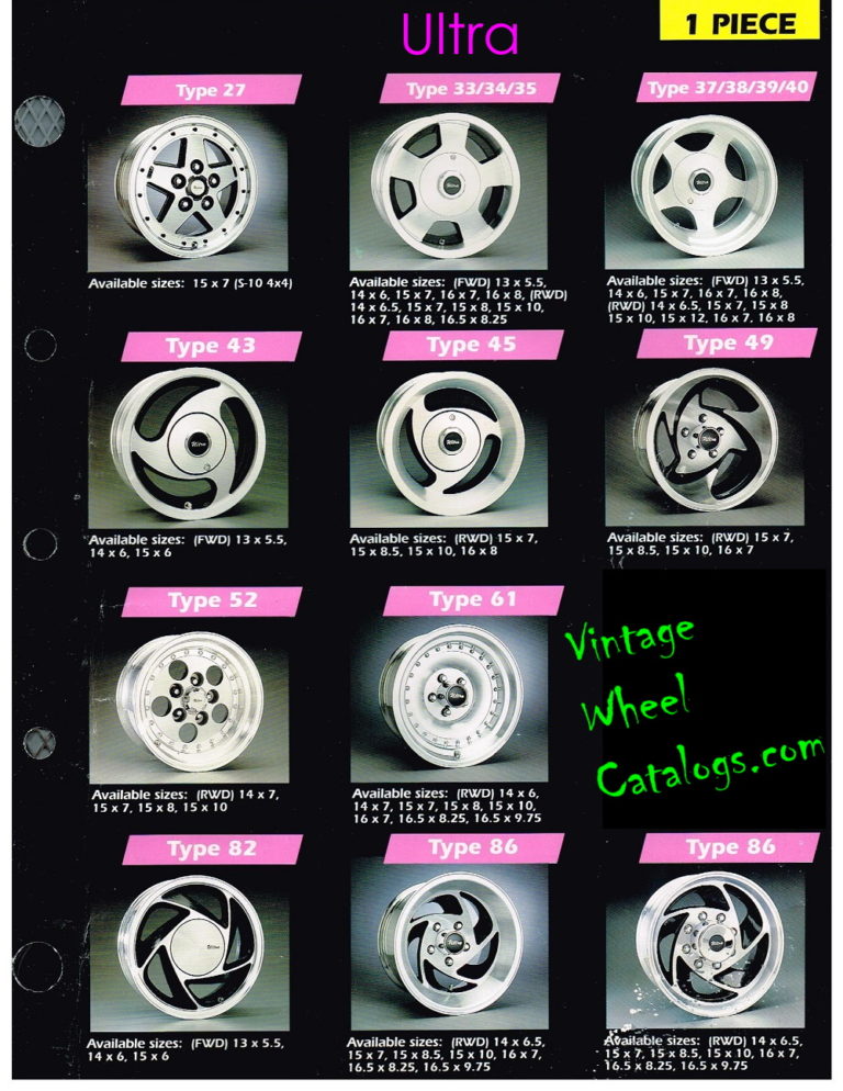 Ultra | Vintage Wheel Catalogs