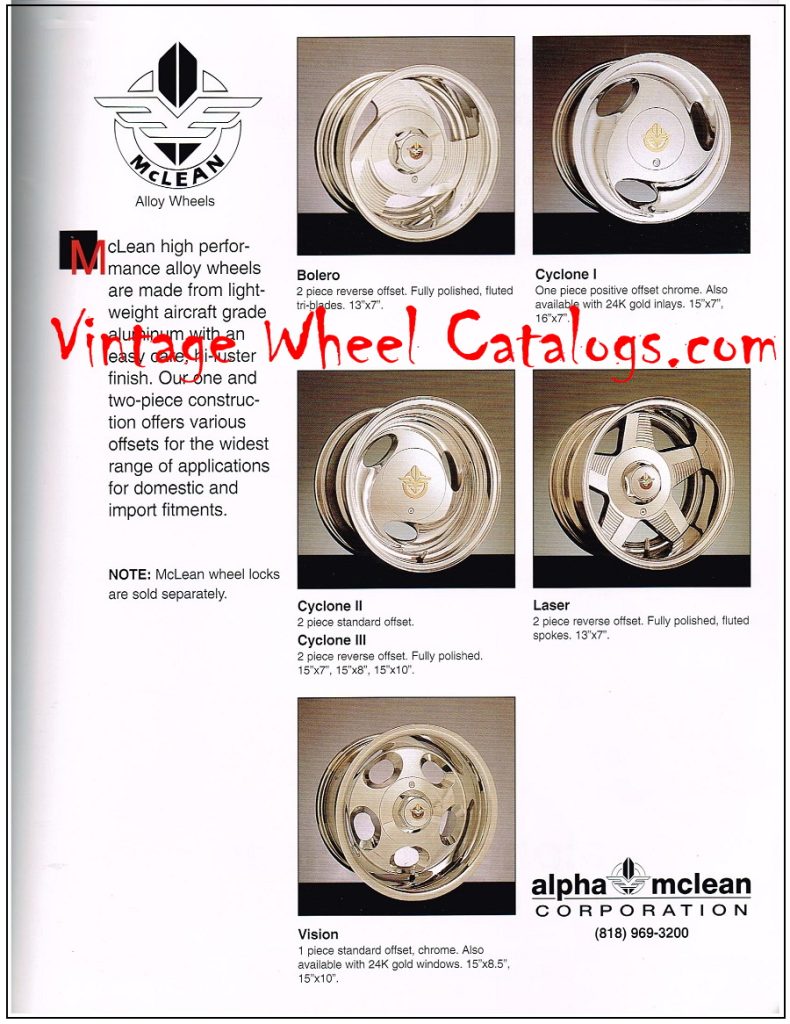 Mclean | Vintage Wheel Catalogs
