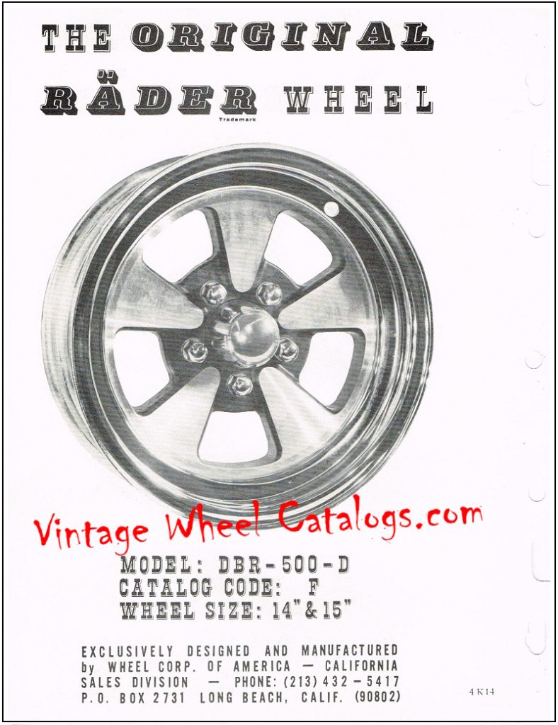 Rader | Vintage Wheel Catalogs